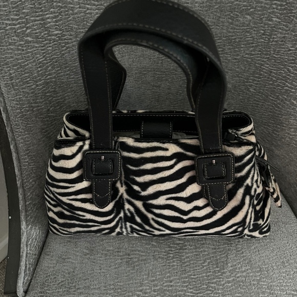 Liz Claiborne | Bags | Liz Claiborne Purse Animalprint Black Zebra W ...